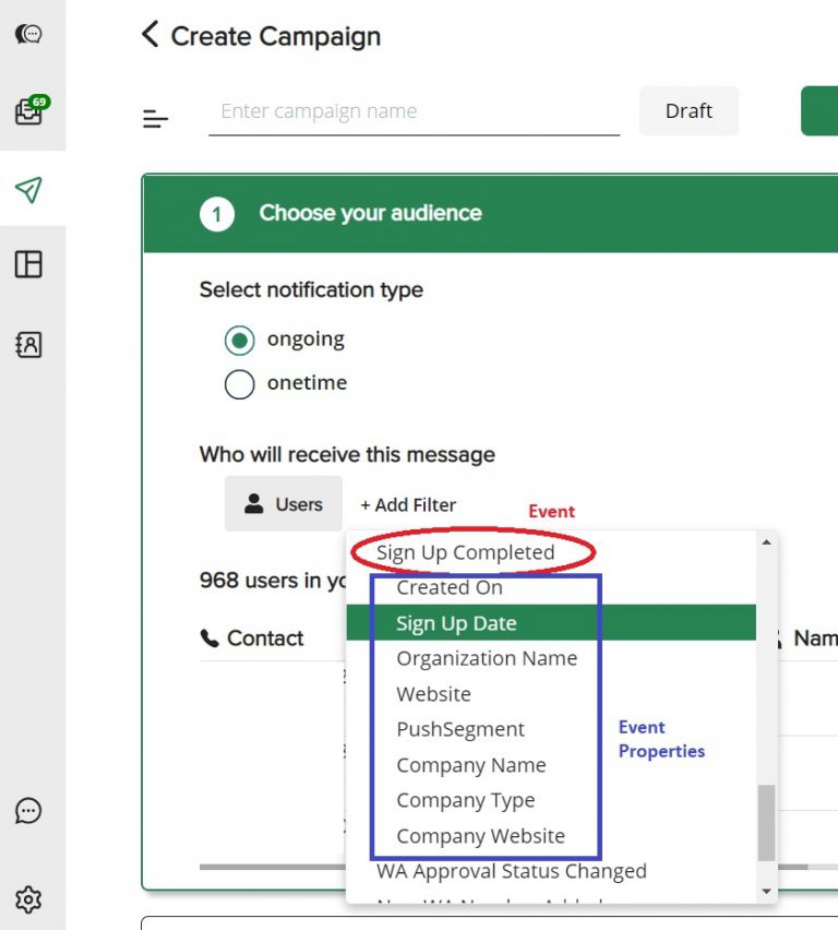 Interakt's User & Event Track APIs