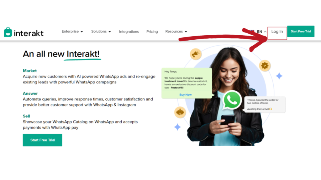 How to login to Interakt? - Interakt