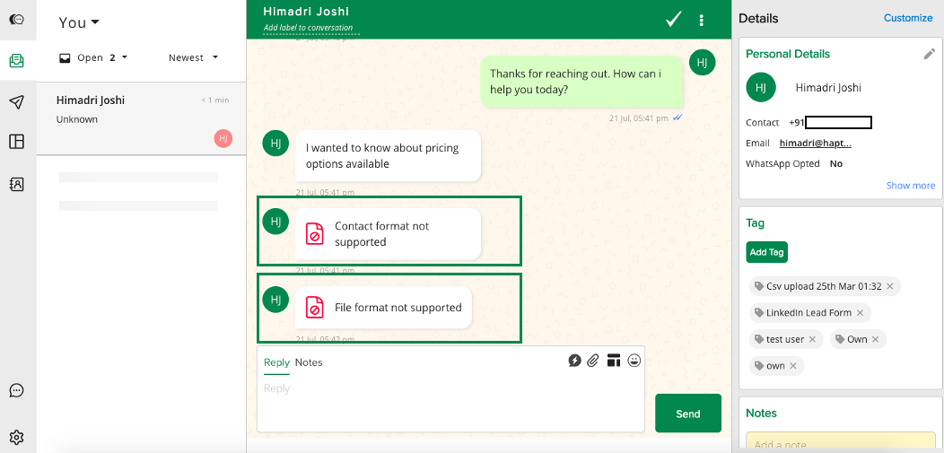 How to send messages on Interakt using rich media features? - Interakt