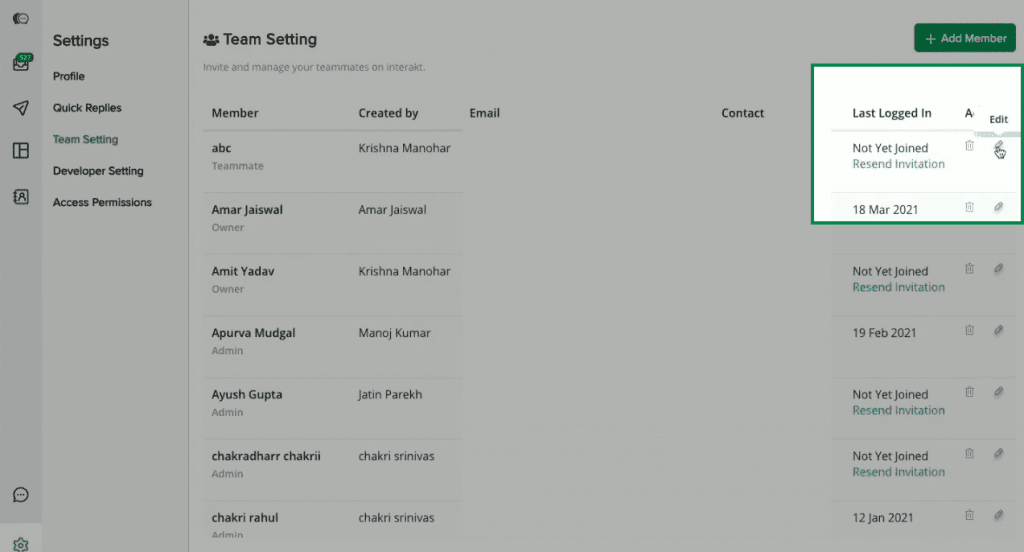 How to manage team settings, roles & permissions on Interakt? - Interakt