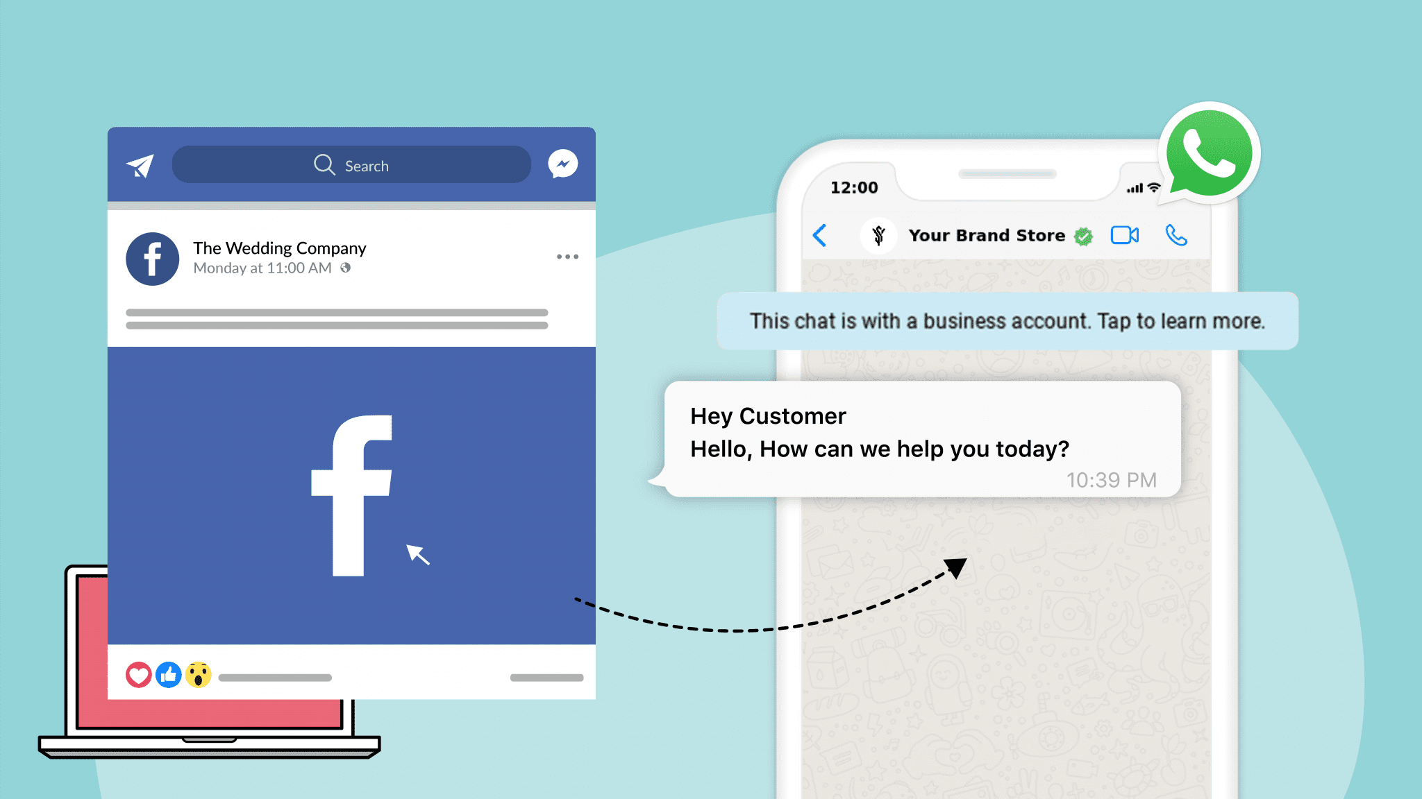 Add WhatsApp button on Facebook page [2024]
