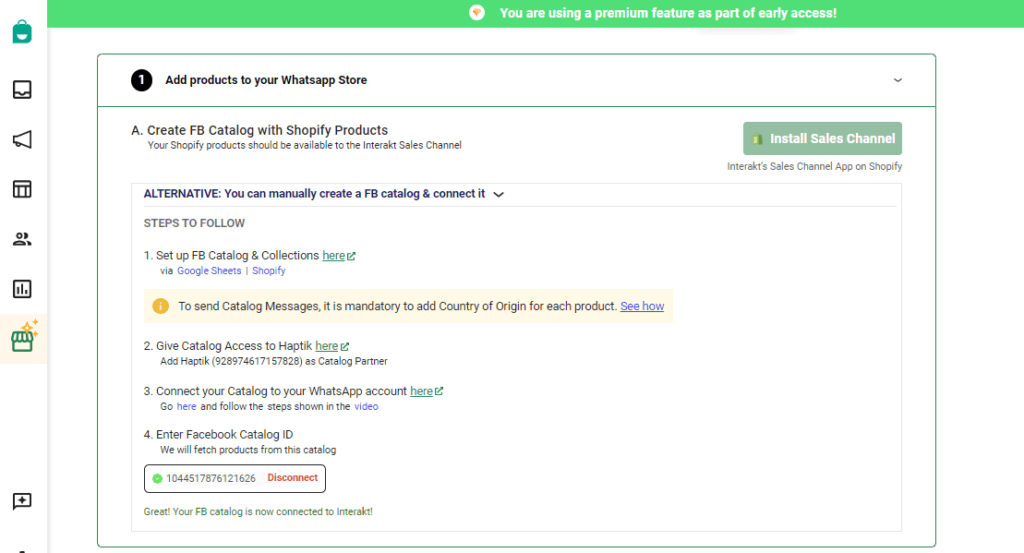 How to auto-sync Shopify products & collections to WhatsApp?