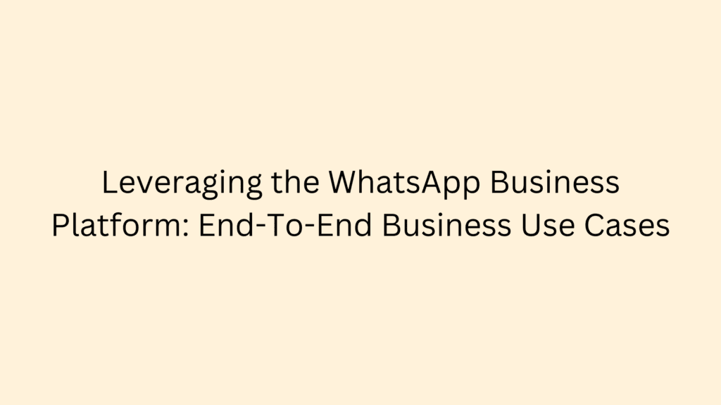 Set Up WhatsApp Business Profile With Examples And Tips [2024]