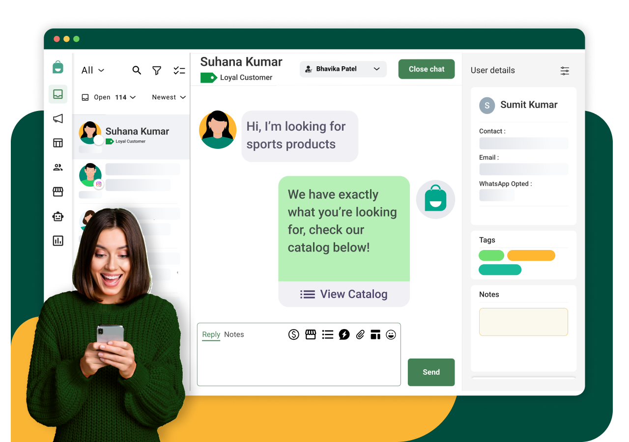 Build your Customer Support on WhatsApp Business API | Interakt