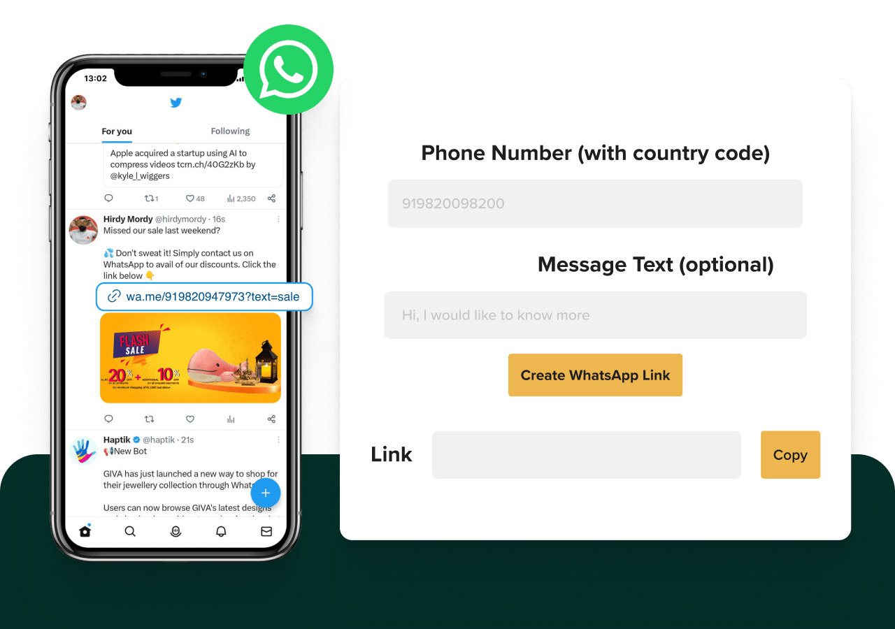 Add free WhatsApp chat widget to your website | Interakt