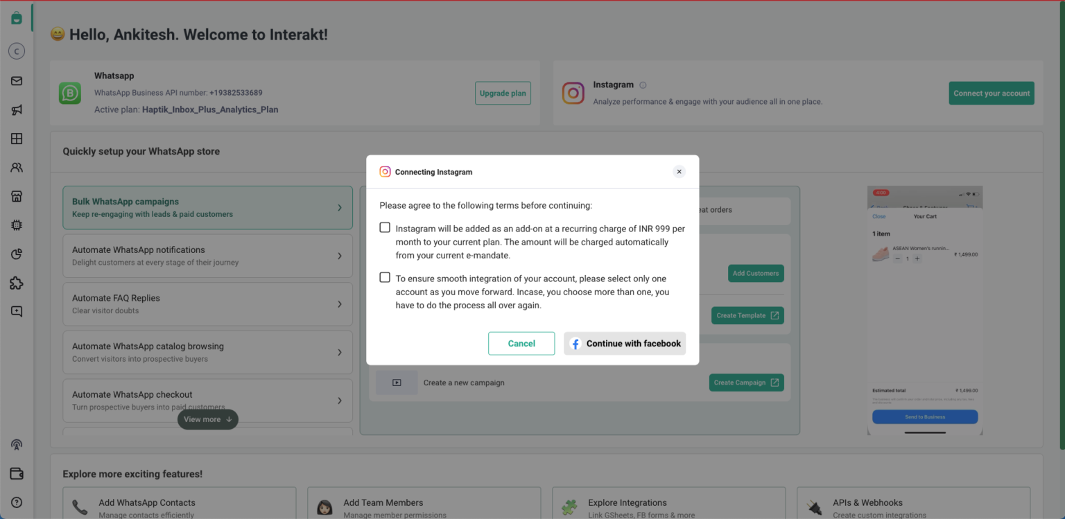 Manage Instagram Inbox with Interakt | Guide