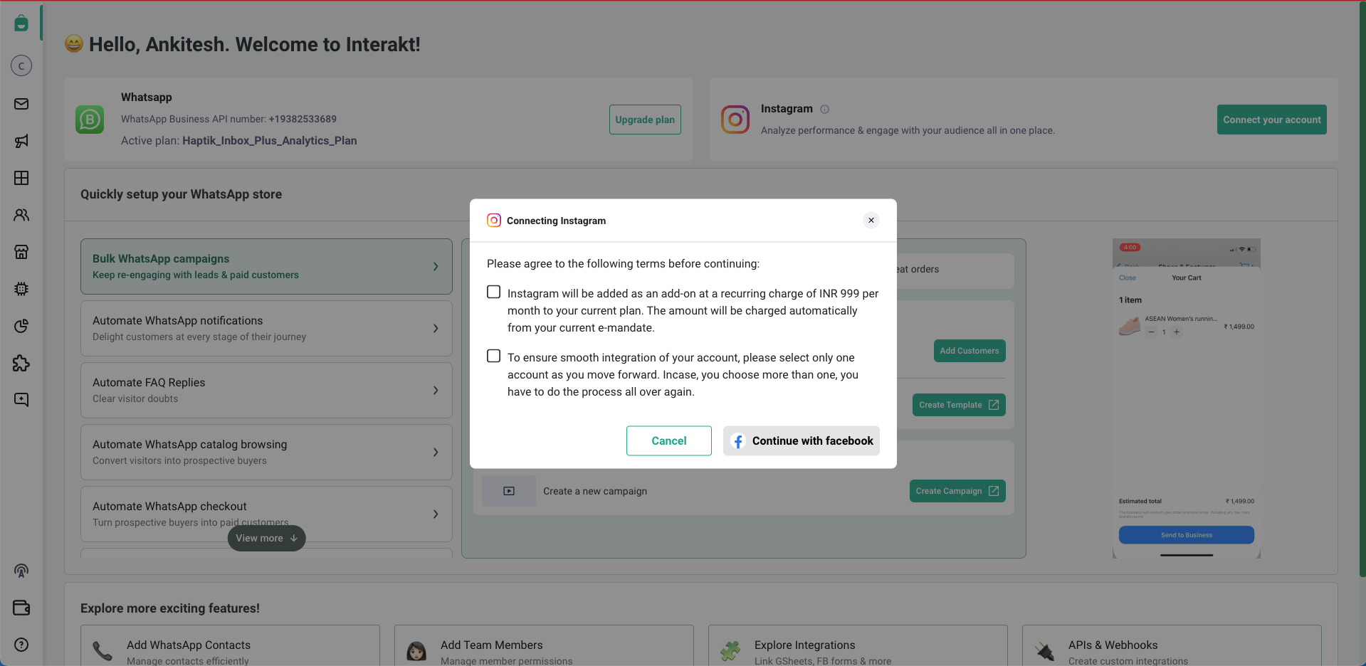 Manage Instagram Inbox with Interakt | Guide