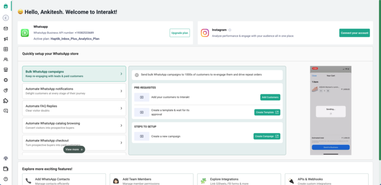 Manage Instagram Inbox with Interakt | Guide