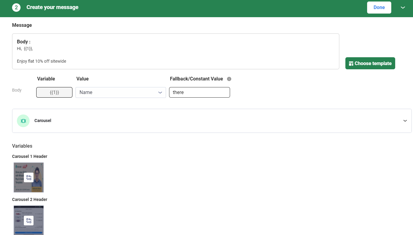 How to create a WhatsApp Carousel Template on Interakt?