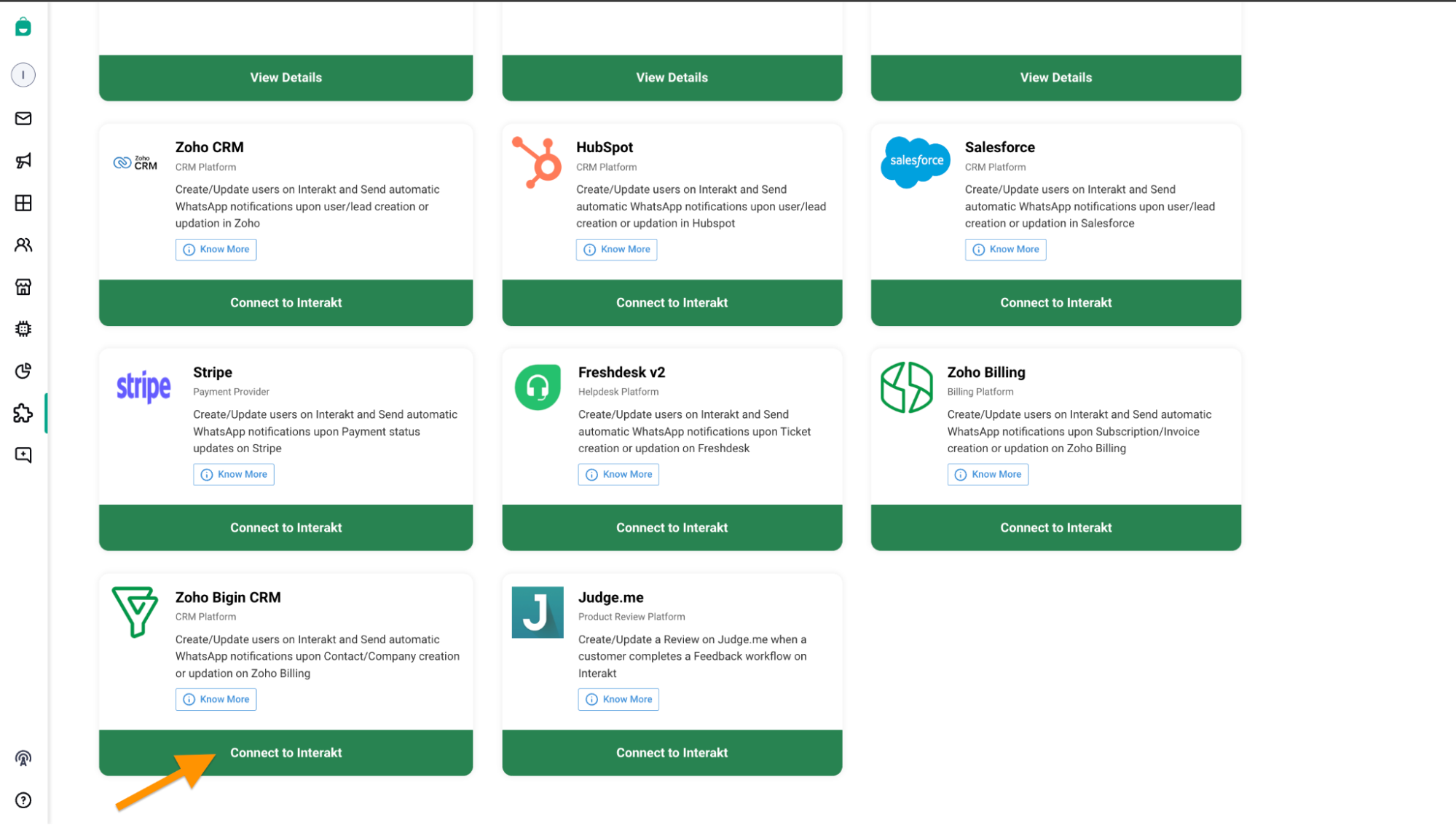 Whatsapp API Integration with Zoho Bigin