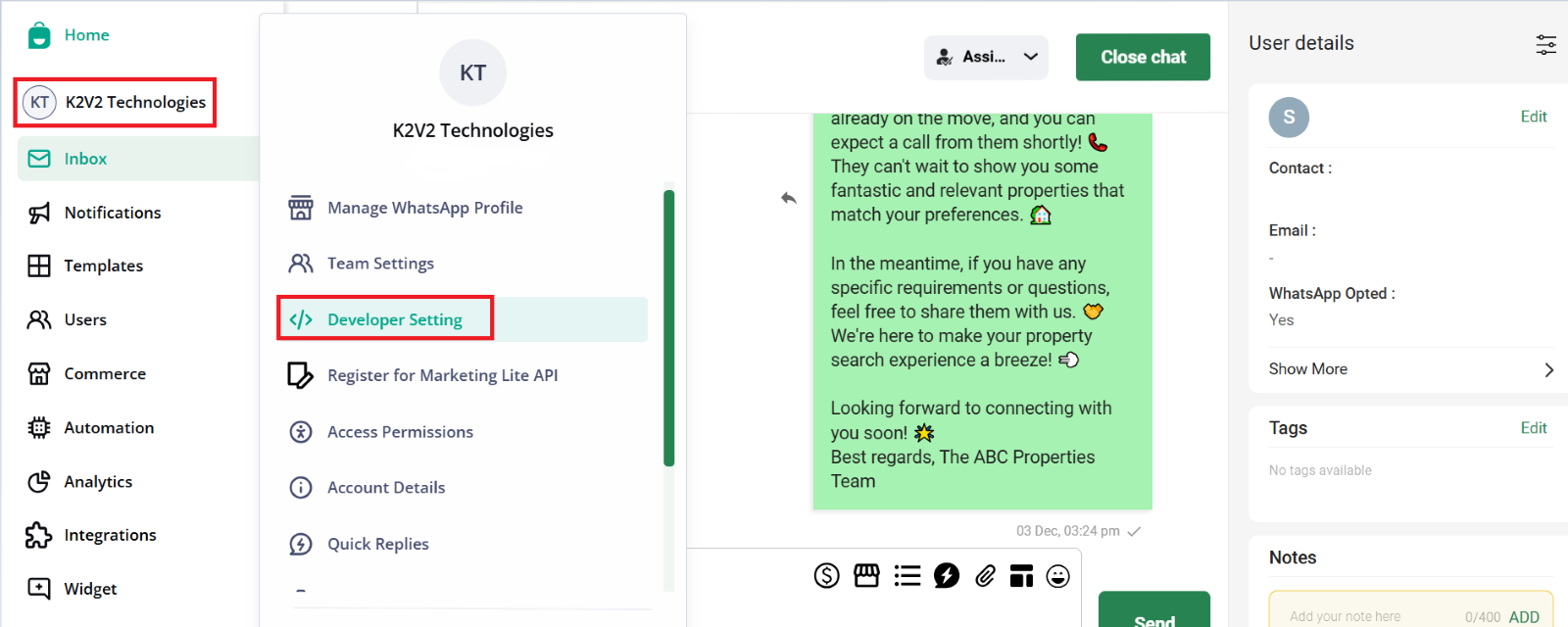 How to integrate Interakt with Sell.do CRM