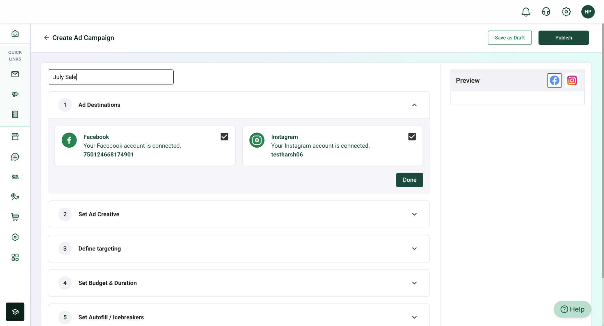 Launch WhatsApp Ad Campaigns on Interakt
